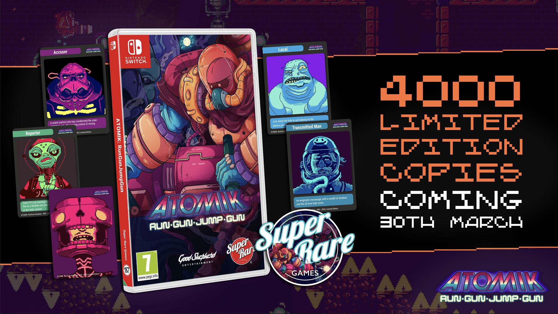 Atomik: RunGunJumpGun predstavuje Switch limitku | Sector.sk