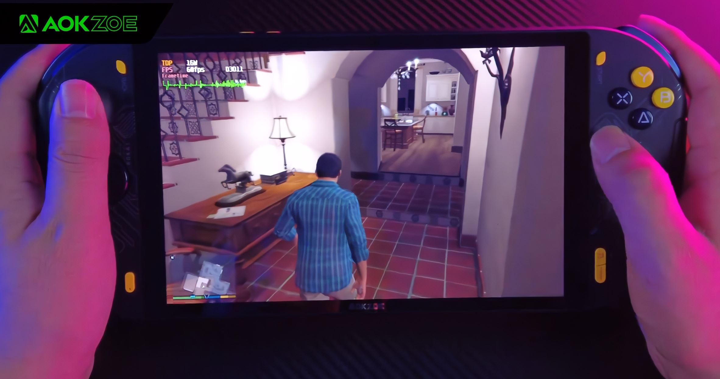 Aokzoe A1 Pro handheld ukazuje GTA V v 60 fps | Sector.sk