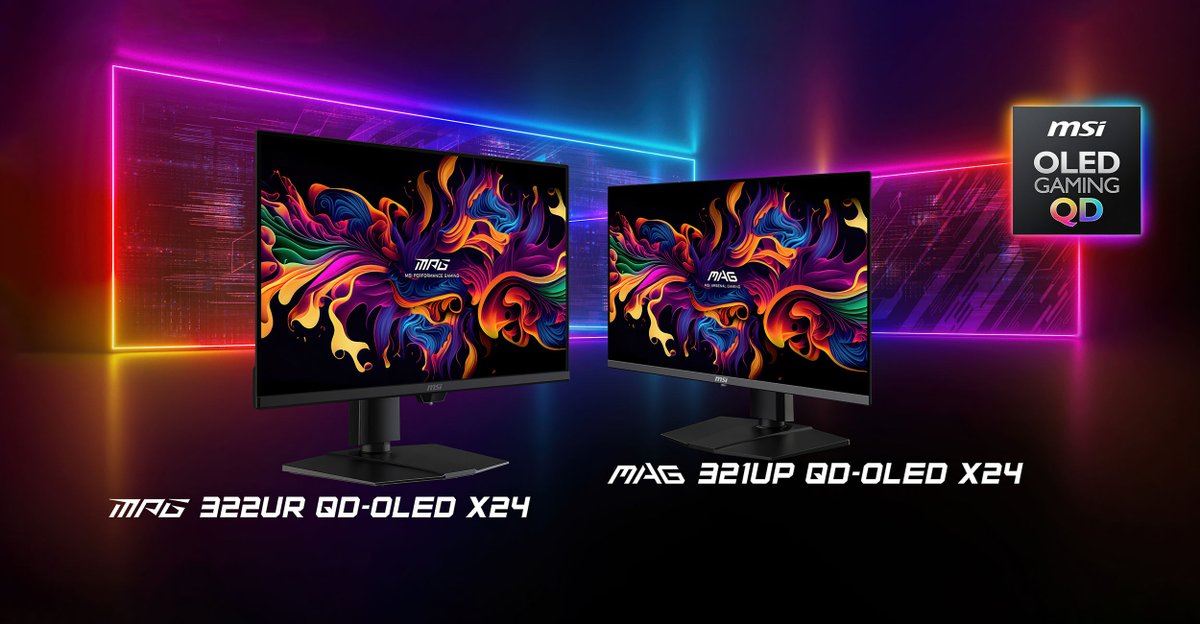 MSI predstavilo 32″ 4K QD-OLED herné monitory s 5-vrstvovými Tandem ...
