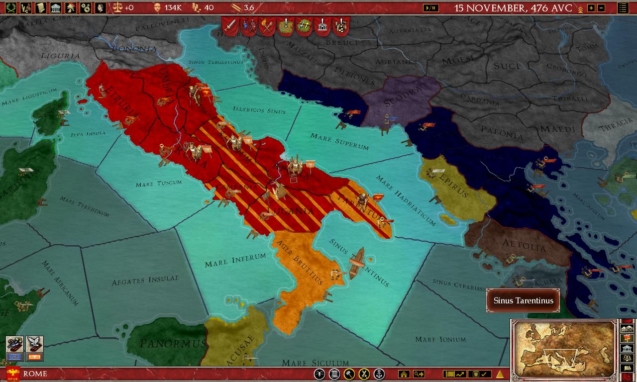 Europa Universalis: Rome - recenzia - hra | Sector.sk