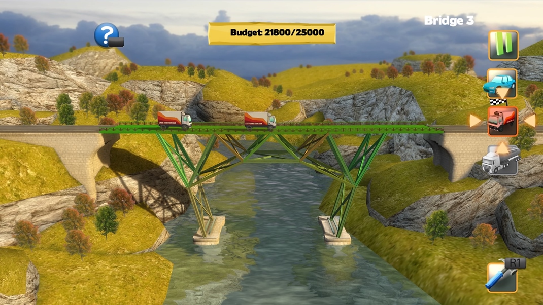 Bridge Constructor (PS4 verzia) - recenzia - hra | Sector.sk