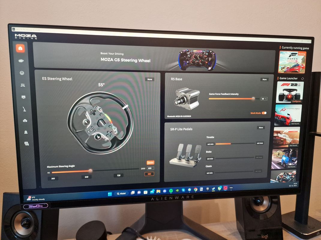 Moza R5 bundle - direct drive volant za dobrú cenu - hardvérový test ...